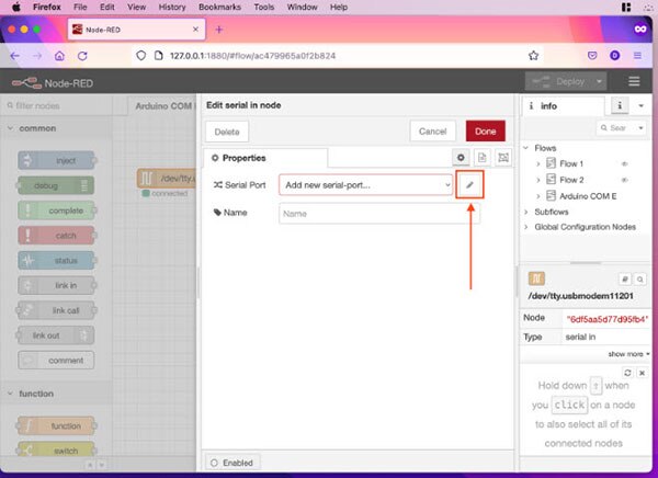 How To Connect An Arduino To Node Red